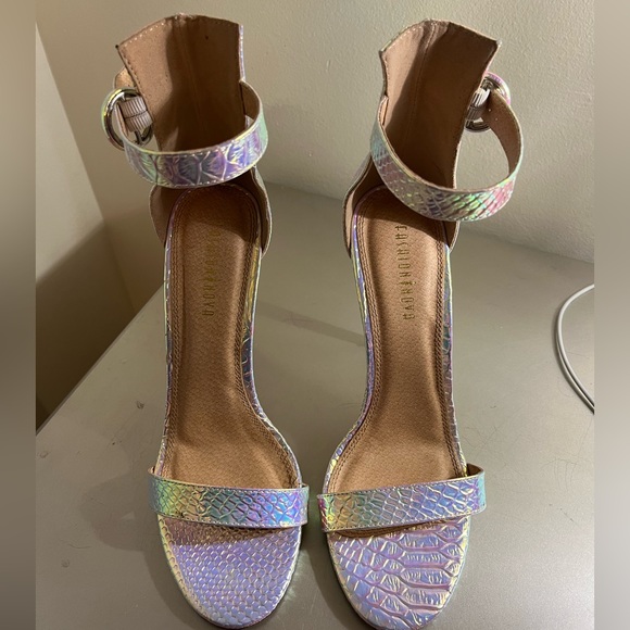 Fashion Nova | Shoes | Fn Iridescent Heels | Poshmark
